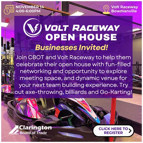 Volt Raceway Open House Clarington Board Of Trade