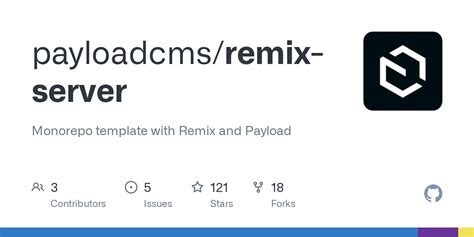 Github Payloadcmsremix Server Monorepo Template With Remix And Payload
