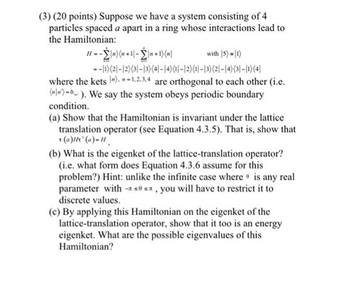 Solved Suppose We Have A System Consisting Of Particles Chegg