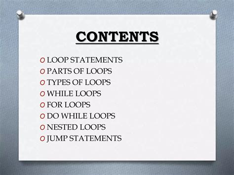 loops in computer science standard 11 by kr pptx