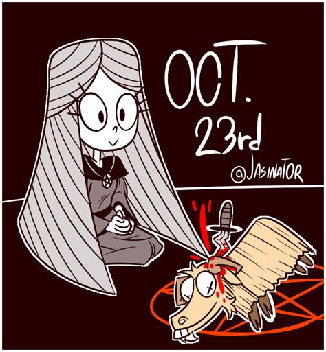 Drawtober 23 Sacrifice Offering Witch By Jasinatortheheck On Newgrounds