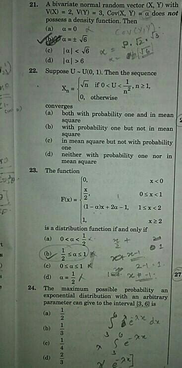 Solved Concyly 21 A Bivariate Normal Random Vector X Y