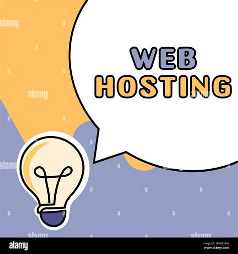 Text Showing Inspiration Web Hosting Word For The Activity Of