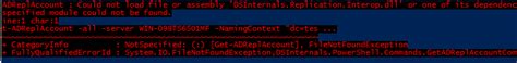 cannot load file or assembly dsinternals replicationterop dll · issue 77