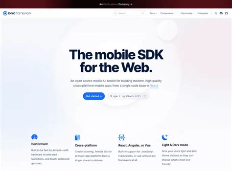 Ionic Framework By Ionic Team A Angular Template Built At Lightspeed
