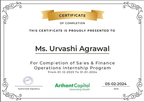 Urvashi Agrawal On Linkedin Arihant