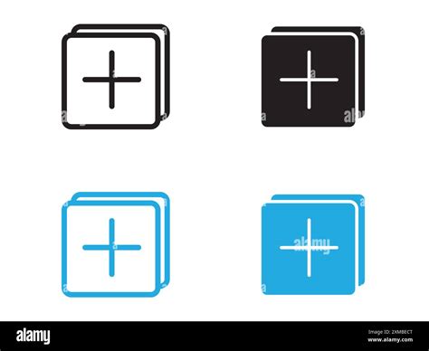 Add New Icon Vector Line Logo Mark Or Symbol Set Collection Outline Style Stock Vector Image