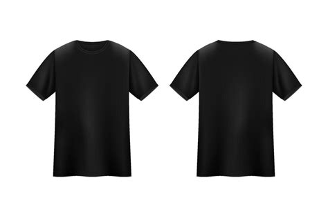 Black T Shirt Template Vector Art Icons And Graphics For Free Download