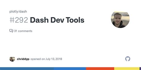 Dash Dev Tools · Issue 292 · Plotlydash · Github