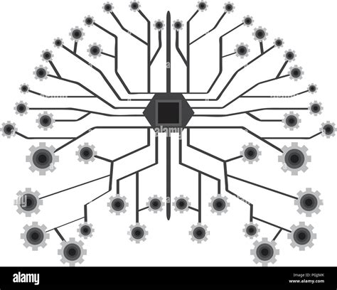 Isolated Brain Network Icon Artificial Intelligence Stock Vector Image