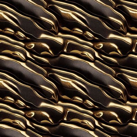 Premium Ai Image Gold Metallic Abstract Dynamic Seamless Pattern Luxurious Golden Shiny Background