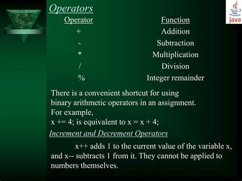 Fundamental Programming Structures In Java Pptx