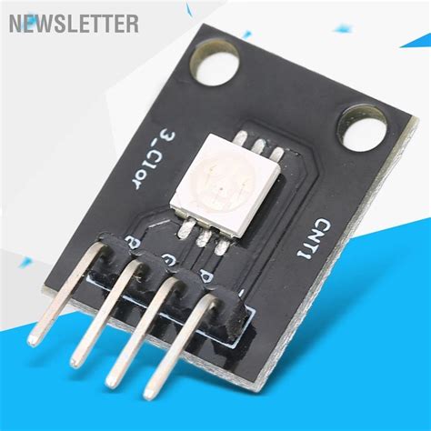 Newsletter Rgb Smd Led บอร์ดโมดูล 3 แสงสี Pwm Modulator Diy ชุดอิเล็กทรอนิกส์ Pcb 5v Ky 009