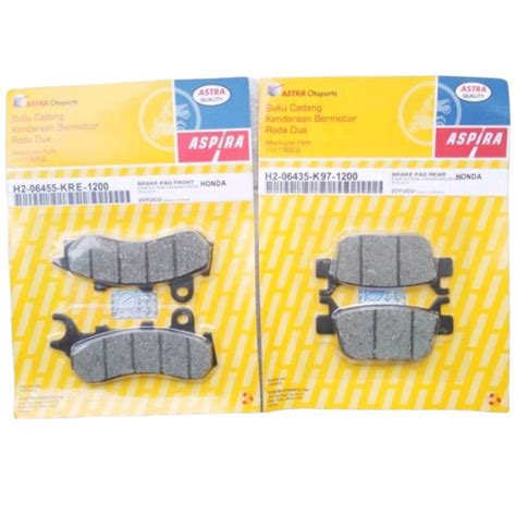 Jual Kampas Rem Cakram Discpad Depan Belakang Set New Pcx Adv 150 Tipe Cbs Ori Aspira Shopee