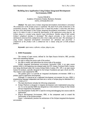 Fillable Online Building Java Application Using Eclipse Integrated Development Fax Email