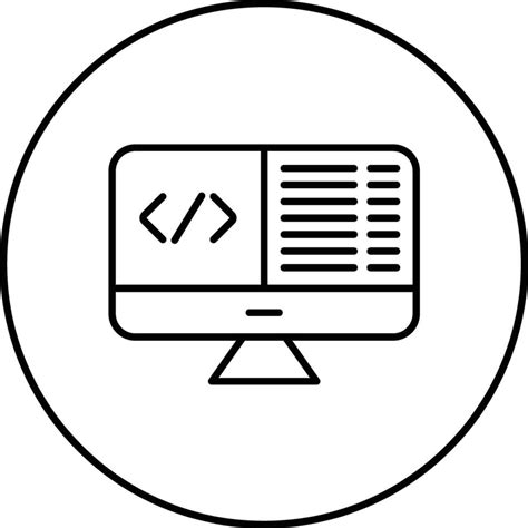 Web Programming Vector Icon 32221104 Vector Art At Vecteezy