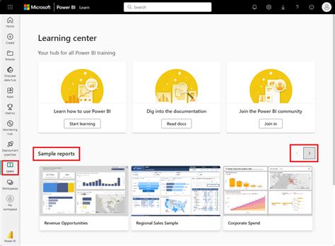 Power Bi サービスのマイ ワークスペースにサンプルをダウンロードする Power Bi Microsoft Learn