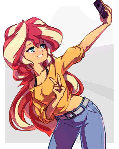 Sunset Shimmer Selfie By Rockset On Deviantart