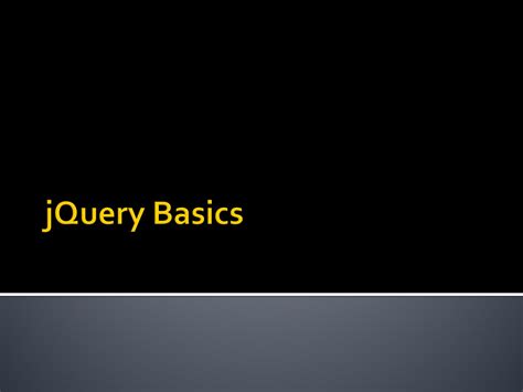 Solution Unit 1 What Is Jquery Why Jquery Syntax Selectors Studypool