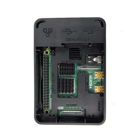 Screwless ABS Case For Raspberry Pi 4 Model B Black