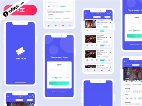 App Ui Freebie For Event Organizers And Event Management Indiater