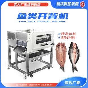 多功能鲤鱼自动开背杀鱼机 不锈钢台式鱼肉开片机 清江鱼开背机 阿里巴巴