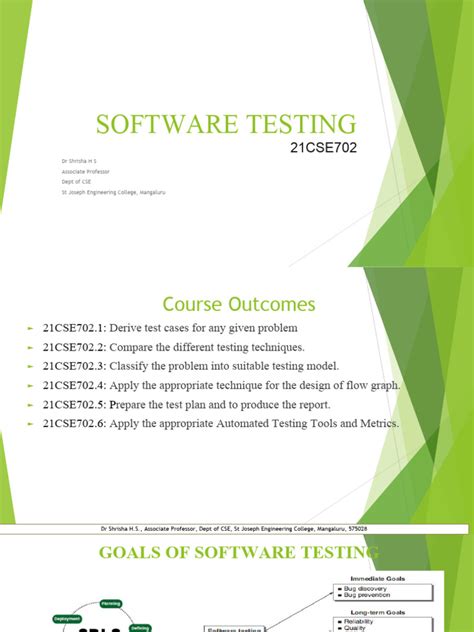 Softwqare Tesing Mod1 Pdf Software Testing Software Bug