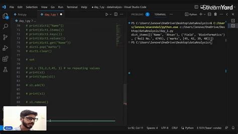 02 Data Structures In Python List Tuple Dictionary Set Data Analysis In Python Youtube
