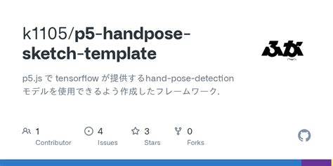 Github K1105p5 Handpose Sketch Template P5js で Tensorflow が提供する