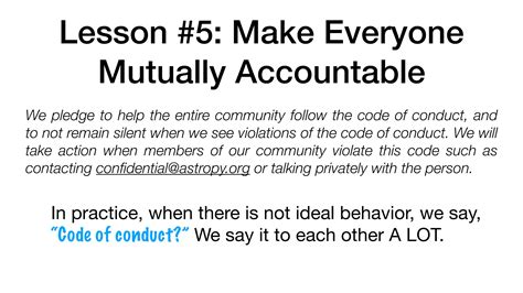 Lessons From The Astropy Code Of Conduct Ppt
