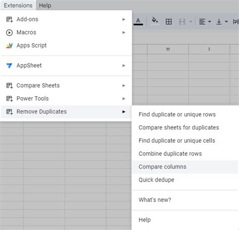 Google Sheets Compare Two Columns On The Same Sheet Help Page