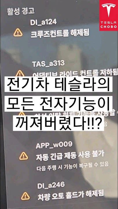 테슬라의 모든 전자 지원이 끊겨버렸다 이런 상황이 갑자기 발생했습니다 미리 경험해보세요 그리고 대비하세요 ㅜㅜ 테슬라 긴급상황 테슬라고장 Youtube