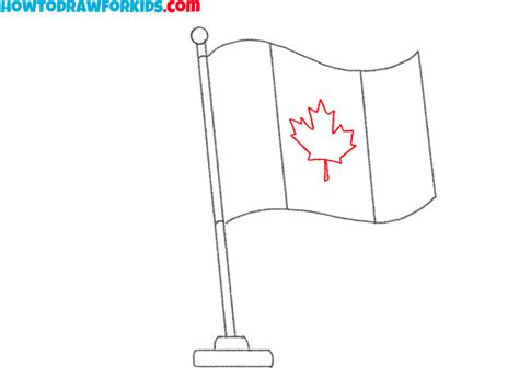 Easy To Draw Canada Flag New Flag Of Canada Canada Flag Png