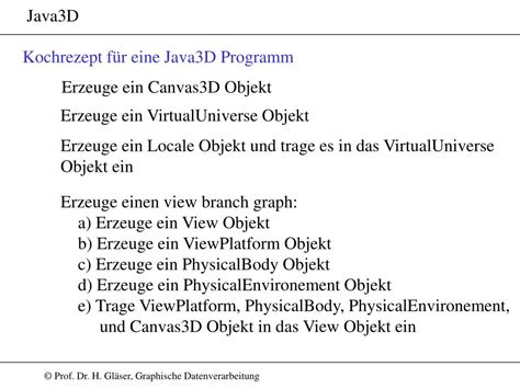 Ppt Java3d Application Programming Interface Graphische