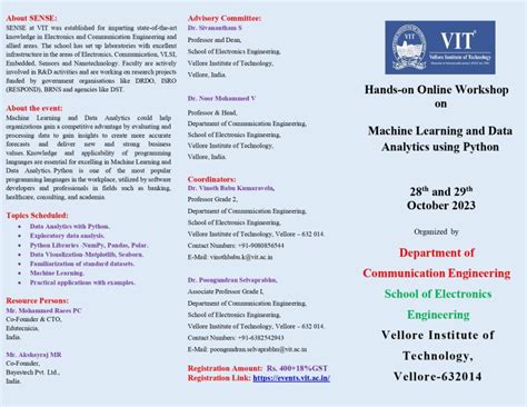 Dr Vinoth Babu Kumaravelu On Linkedin We Are Organizing A Two Day Hands On Online Workshop On