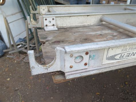 Multiple Metal Scaffolding Sections W Werner 5307 19 Aluma Plank Oahu Auctions