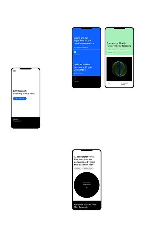 IBM Research Website Behance