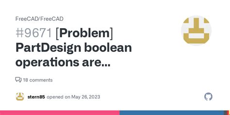Problem Partdesign Boolean Operations Are Unintuitive And Very Limited · Issue 9671 · Freecad