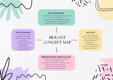Biology Concept Map Visual Representation