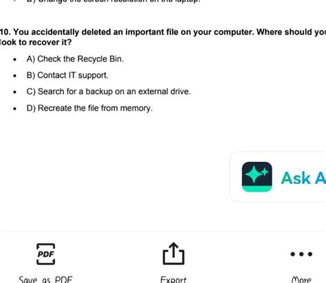 10 You Accidentally Deleted An Important File StudyX