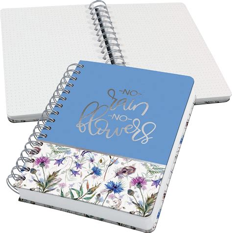 Poprun Carnet De Notes Pointillé A5 à Spirale Bullet Dotted Journal