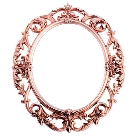 Premium Ai Image A Close Up Of A Round Mirror With A Decorative