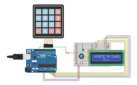 Circuit Design Cerradura Digital Con Clave Tinkercad