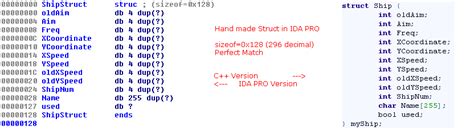 Struct Ida Pro Structures Defining Negative Offset 4 8 Offset
