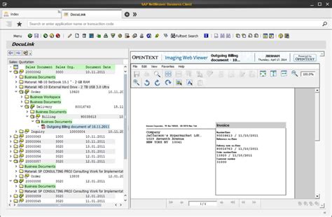OpenText SAP Archiving Document Access Applium
