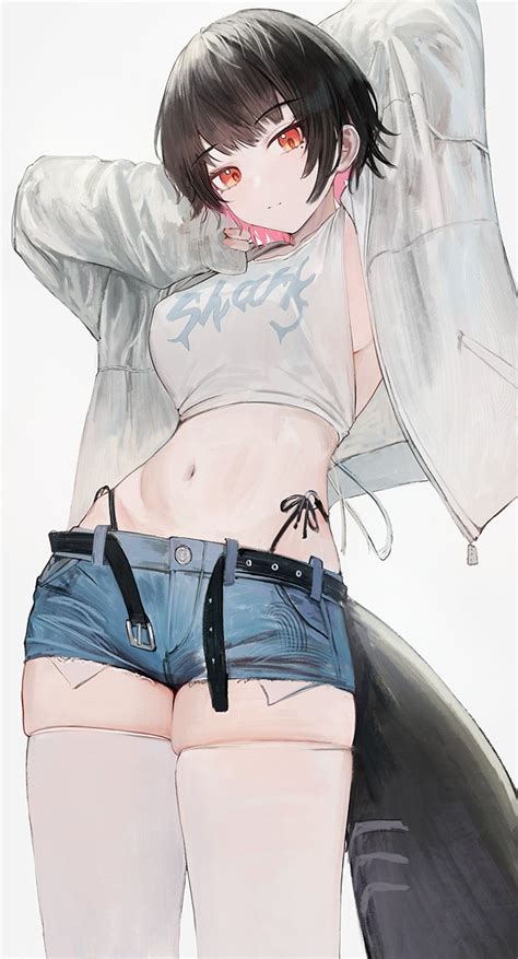 Flippy Cripine111 Ellen Joe Zenless Zone Zero Highres 1girl