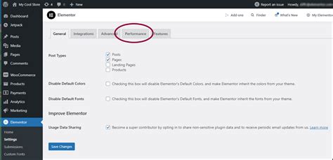 speed up page loading with element caching elementor