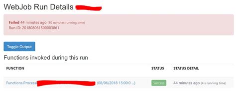 Azure Confused If Webjob Is Failing Or Not Stack Overflow