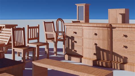 Wooden Furnitures OpenGameArt Org