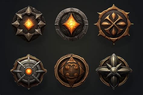 Art Deco Game Interface Button Ui Animation Frame Premium AI Generated Image